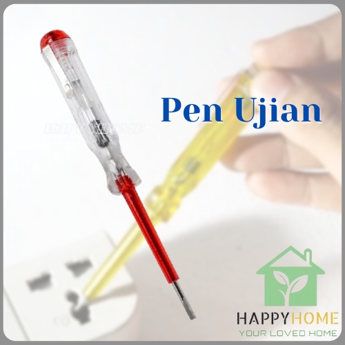 Juruelektrik Ujian Pen Pengesan Voltan Penguji Elektrik Pemutar Skru ...