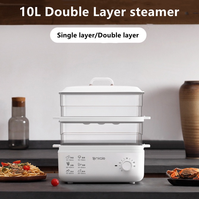 Food Steamer Double steamer Gigantic Capacity Double Layers Steamer ...