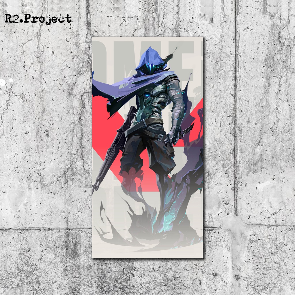 KAYU HIASAN DINDING Valorant Wooden Poster Wall Hanging [15X30] Wall ...