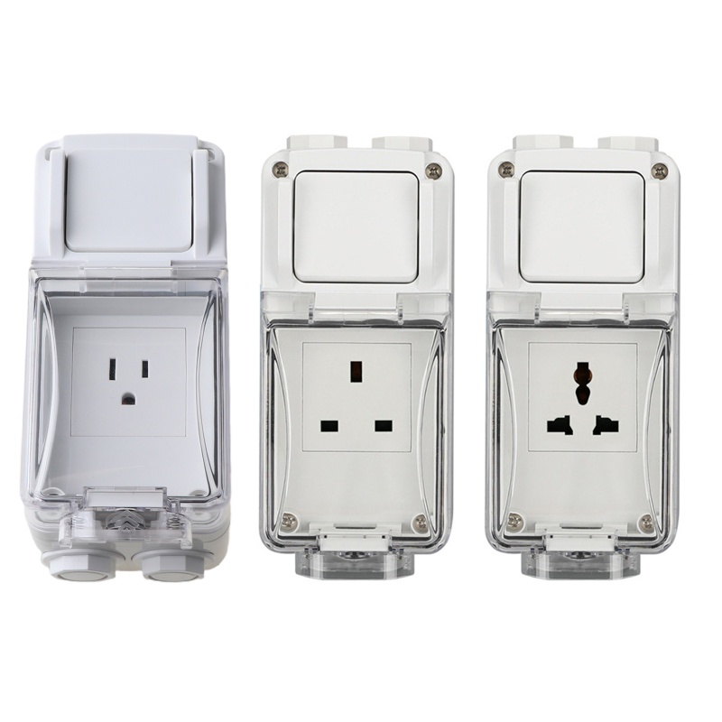 HL Outdoor Electrical Outlet Wall Socket Garden Weatherproof Outlets ...