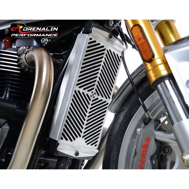 Stainless Steel Radiator Guard RG R&G For Triumph Thruxton street twin ...