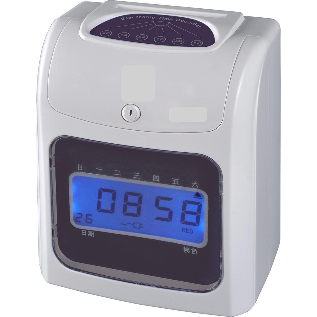 Electronic Digital Punch Card Machine Time Recorder Digital - Stock ...