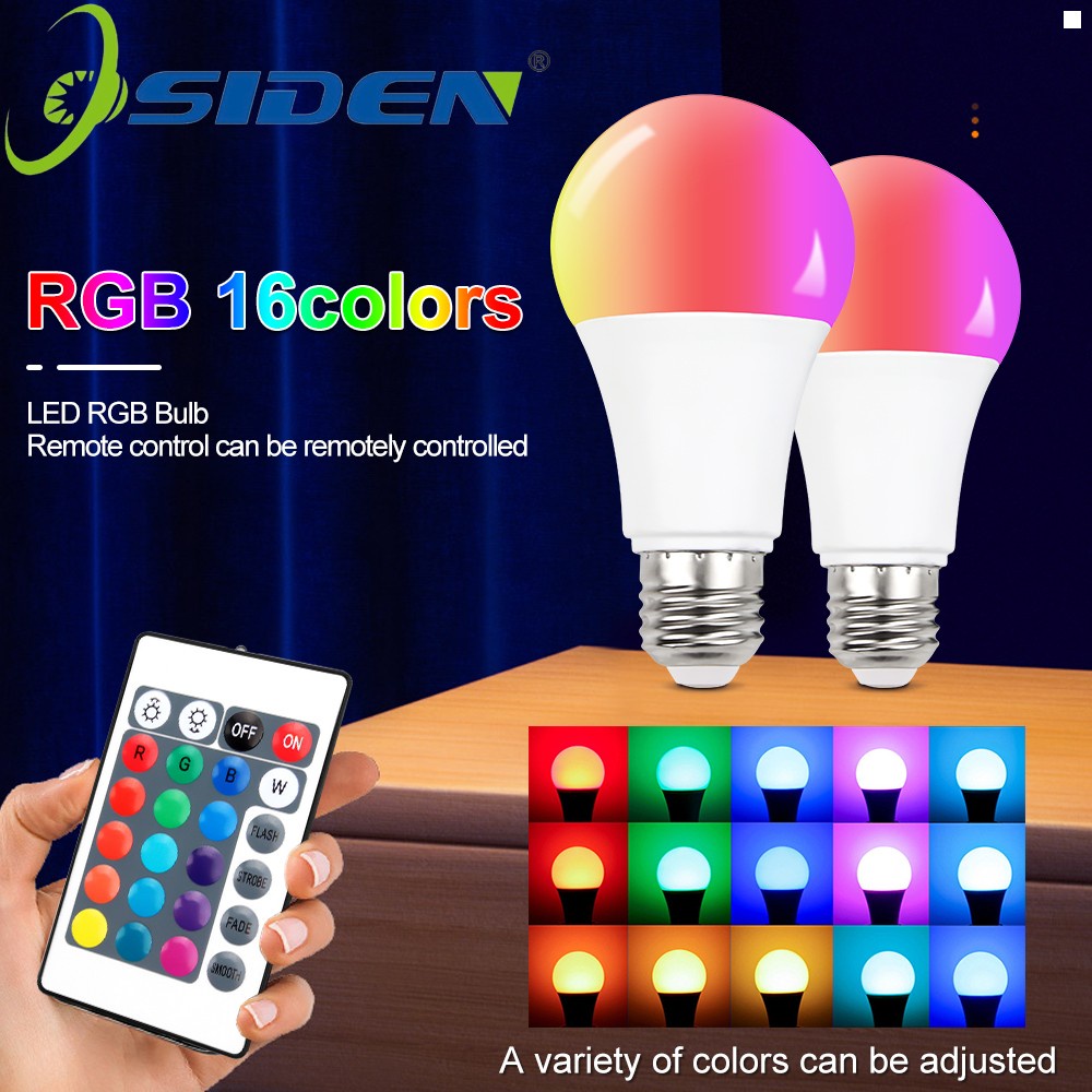 LED Bulb RGBW Color Changing Bulb with Remote Control 5.1W Dimmable ...