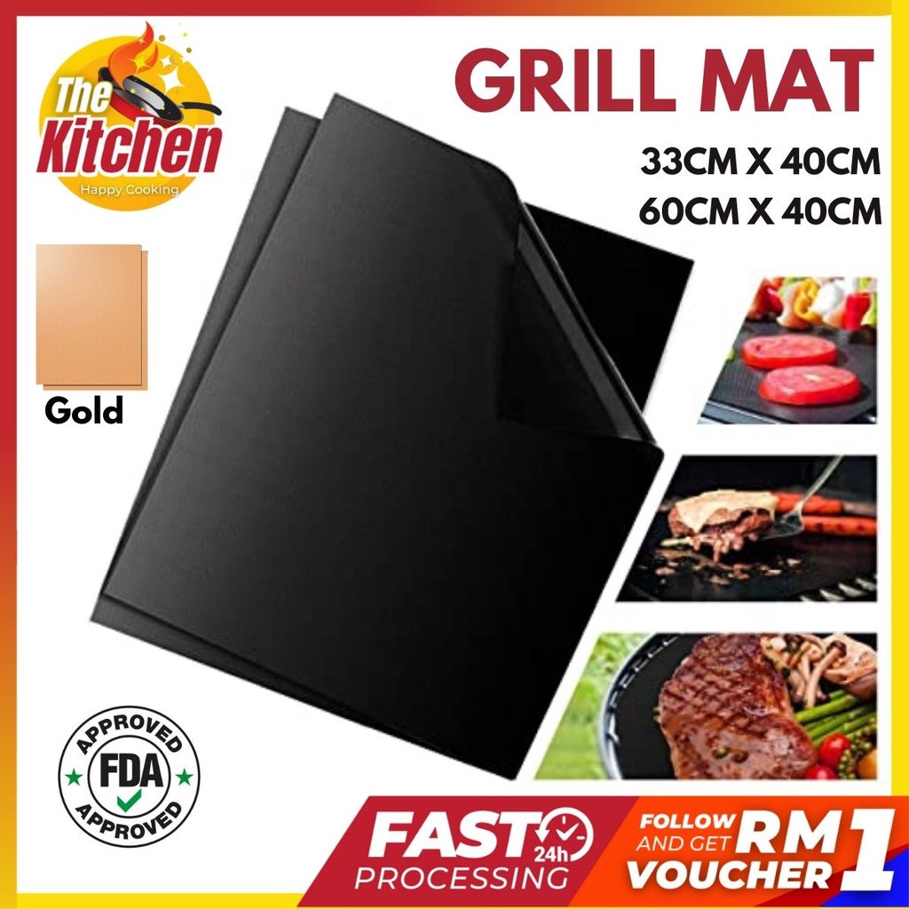 Non Stick Reusable Grill Mat High Heat Resistant Baking Sheet Paper ...