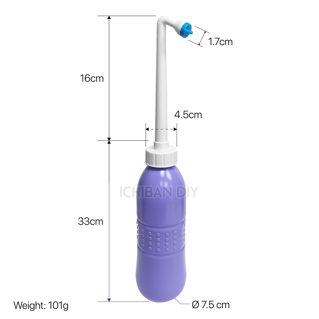 Portable Travel Bidet 650ml Camping Hiking Outdoor Wash Water Bottle Botol Air Bidet Mudah Alih ...