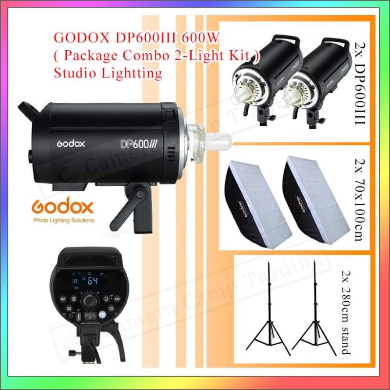 Godox DP400III (400W) & DP600III (600W) Pro Studio Flash ( Package ...