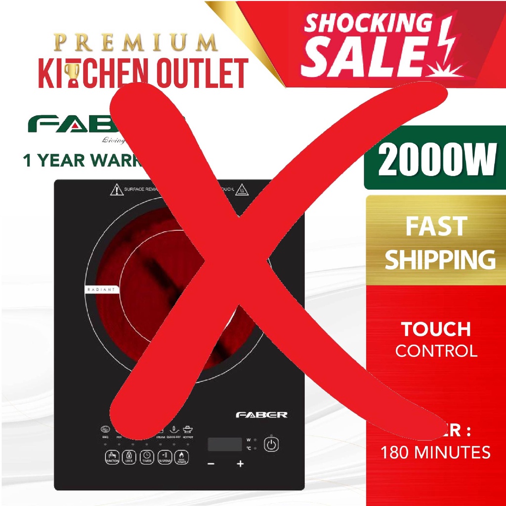 Faber 2000W Ceramic Cooker | FCC XERA MF30 | Faber 2000W Ceramic Cooker ...