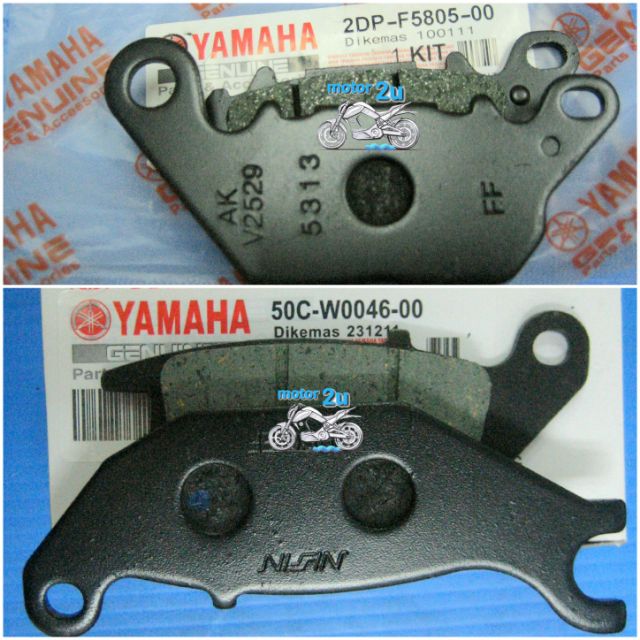 Y15 Y15ZR YSUKU Y SOLARIZ AVANTIZ Front & Rear Disc Brake Pad Disk Brek ...