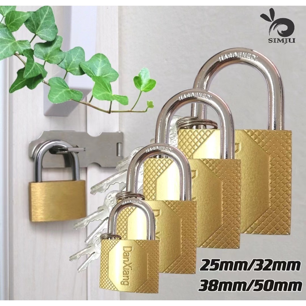 25MM 32MM 38MM 50MM Imitation Copper Security Padlock / Mangga Kunci ...