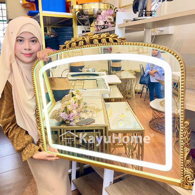 CERMIN DECO EXCLUSIVE | Home Deco KayuhomeHQ | Shopee Malaysia