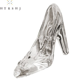 🔥Crystal Shoes Glass Birthday Gift Home Decor Cinderella High-Heeled ...