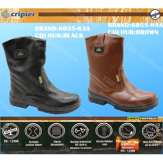 READY STOCK CRIPIER SAFETY SHOES , BLACK/BROWN – Model 6055-63A/89A ...