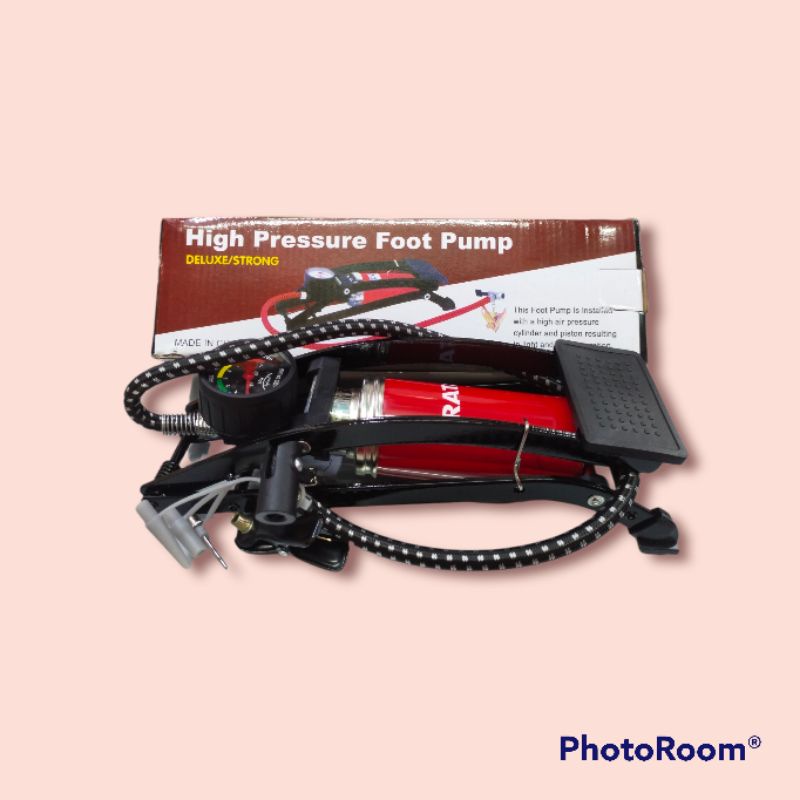 High pressure foot pump/pam kaki/pam angin tayar basikal,motor,kereta ...