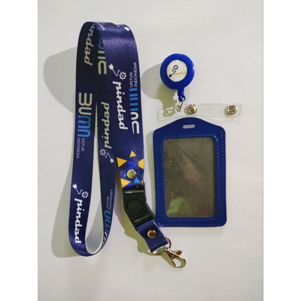 Latest BUMN Pindad id card strap individual printing lanyard | Shopee ...