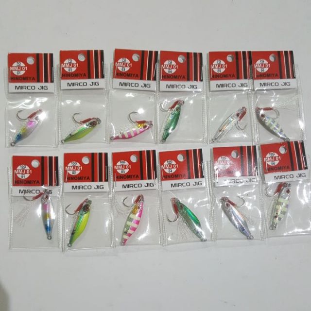 Ultra light / Micro jig with hook 7g 10g 15g (ready stok) | Shopee Malaysia