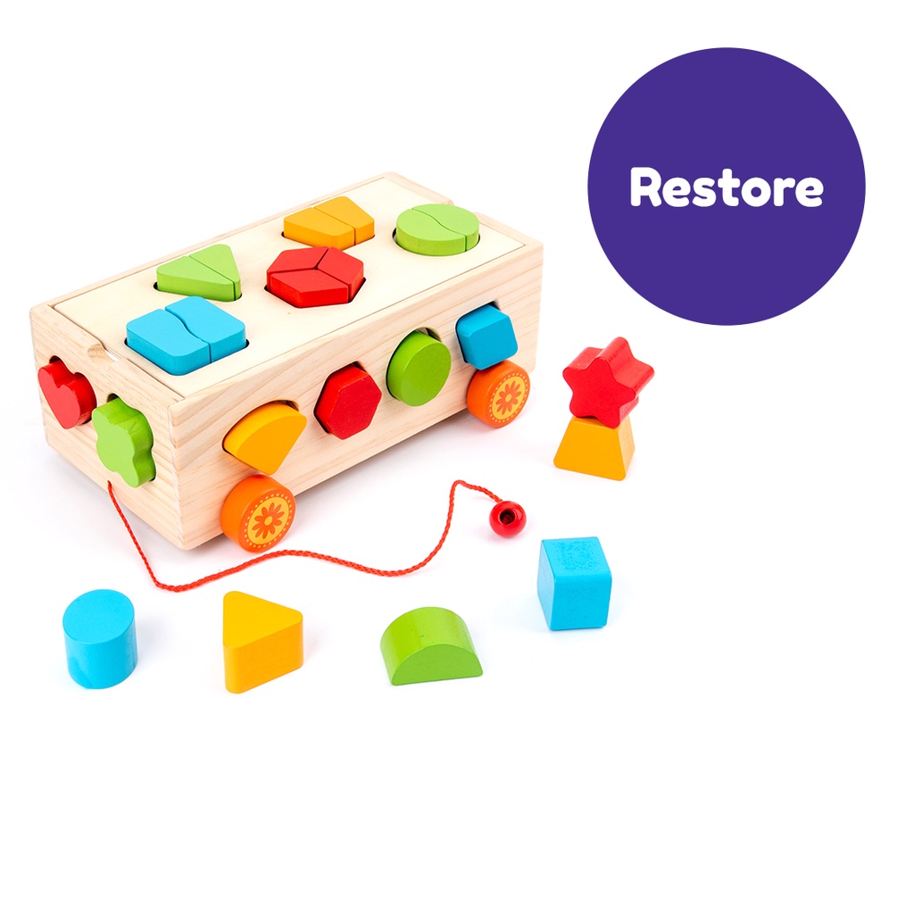 Realeos Wooden Toy Educational Toys Kids Montessori Building Blocks ...