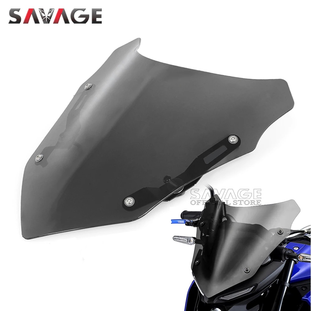 Motorcycle Windshield YAMAHA MT25 MT03 2021 2022 Pare-brise MT-25 Smoke ...
