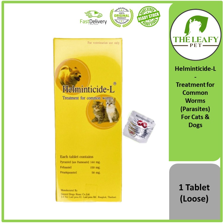 Helminticide-L Treatment for Common Worms ( Parasites ) For Cat & Dog ...