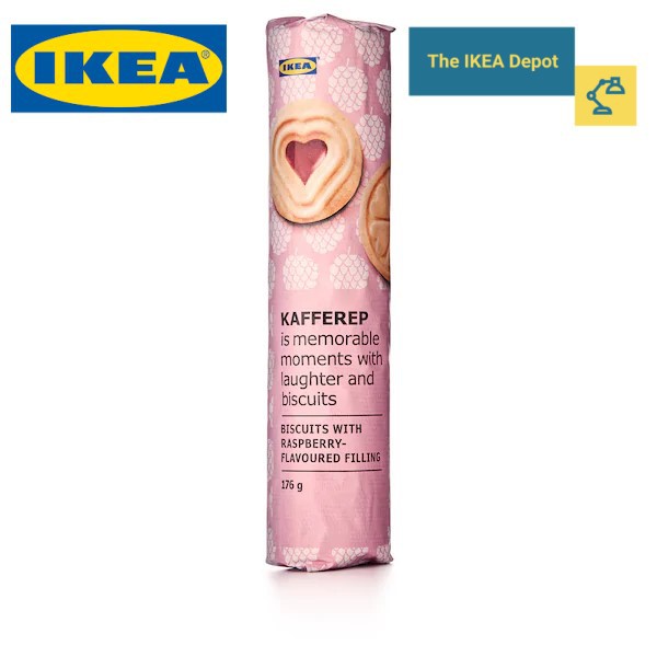 IKEA KAFFEREP Cookie with raspberry filling 176g | Shopee Malaysia