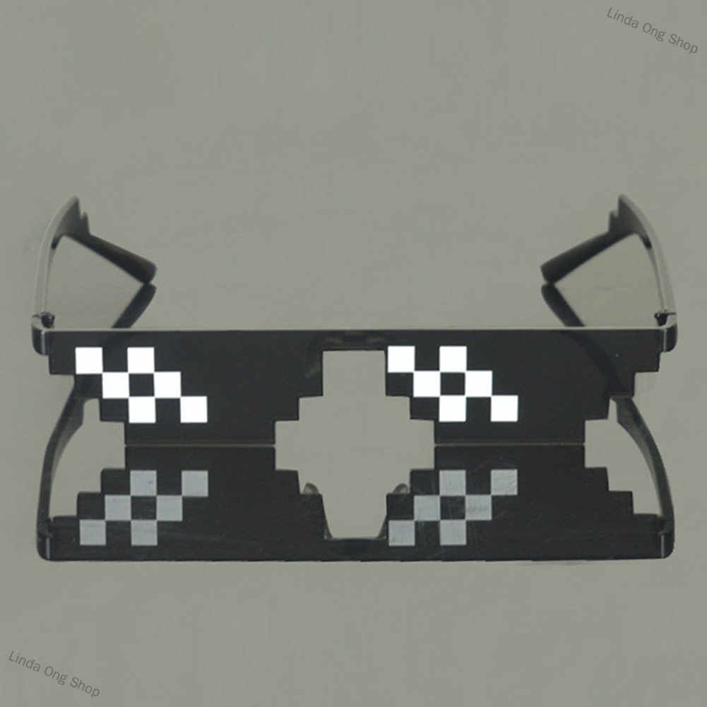 Men Women Glasses Thug Life 8-Bit MLG Pixelated Sunglasses for ...
