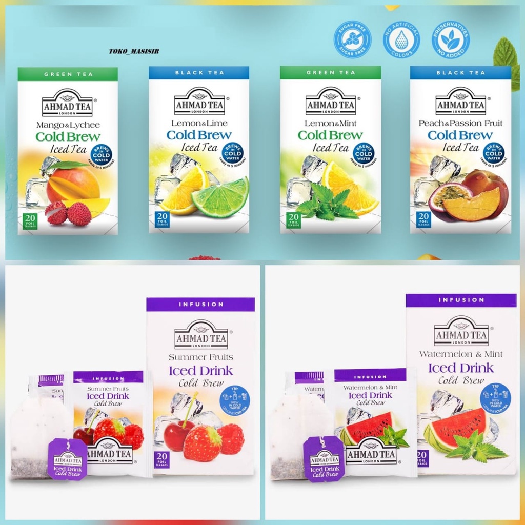 Ahmad Tea - Cold Brew Iced Tea (Can be Brewed with Cold Water) | Shopee ...