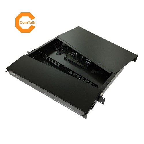 Dintek 1U Rack Mount Fixed Fiber Enclosure 24 Ports with LC Plates ...