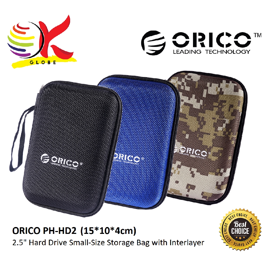 ORICO PH-HD2 EXTERNAL HARD DISK HARD COVER CASE HARDDISK DRIVES POUCH ...