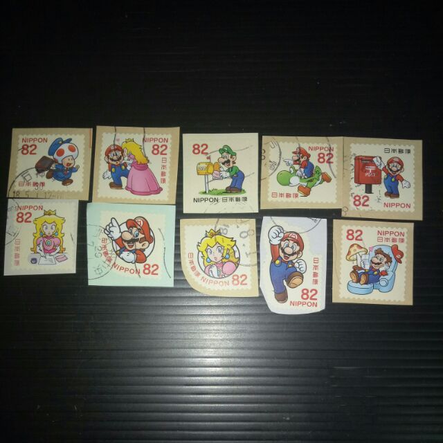 S0130: 10 pieces of super mario greeting 2017 stamps | Shopee Malaysia
