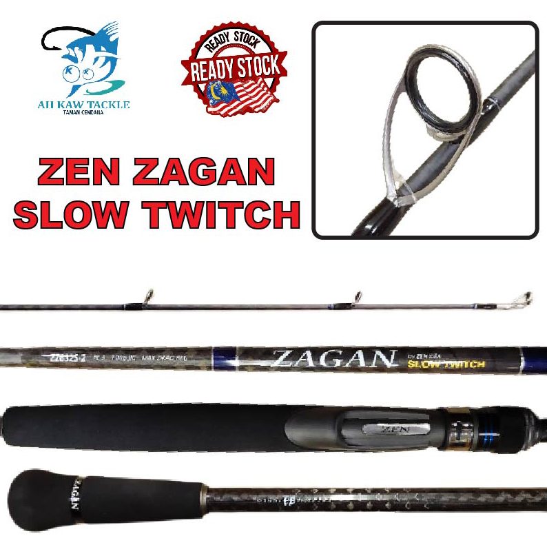 【Ready Stock】AHKAW Zen Zagan Slow Twitch PE3 Rod 100% ORIGINAL ...