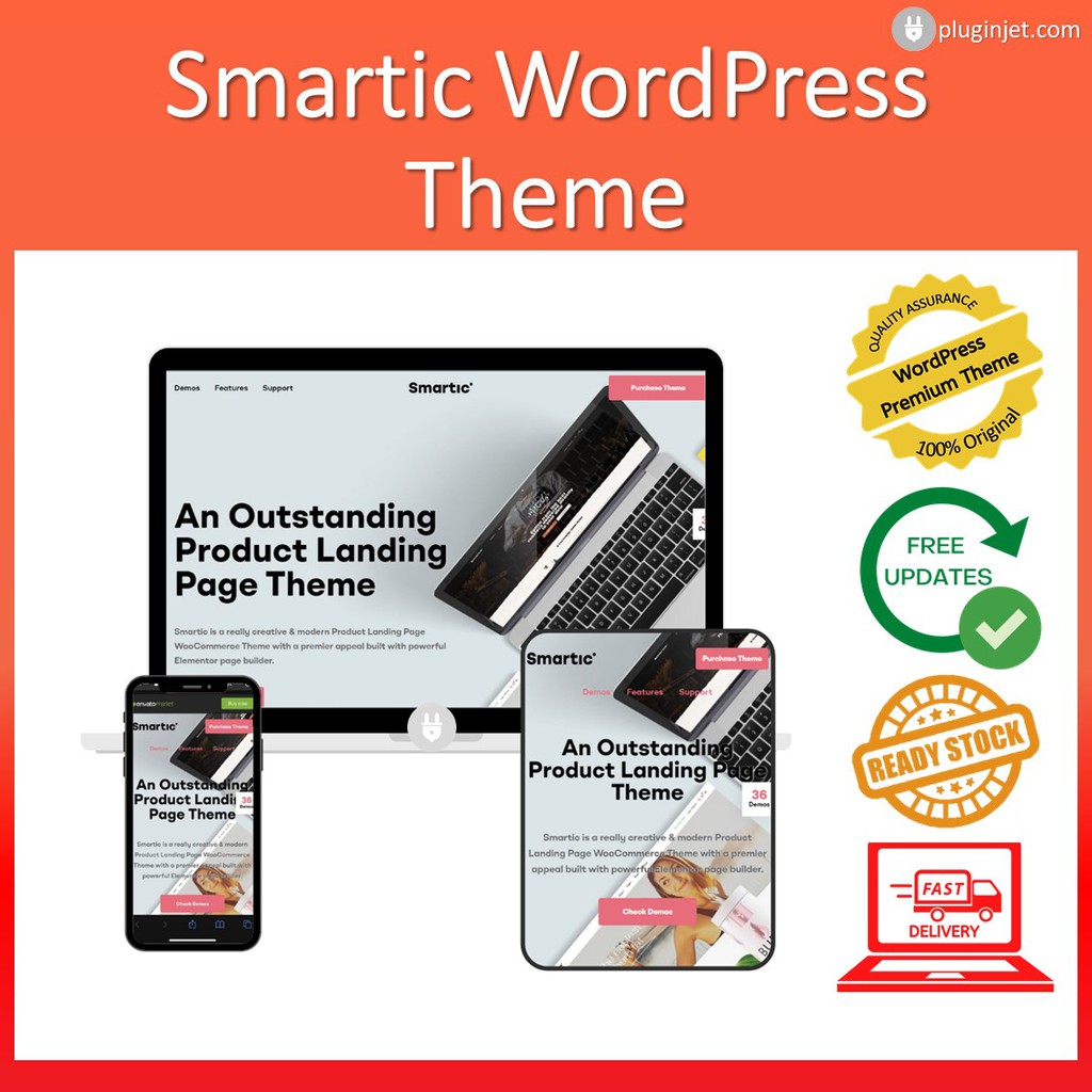 Smartic WordPress Theme - Product Landing Page WooCommerce Theme [Lifetime Update + Unlimited ...