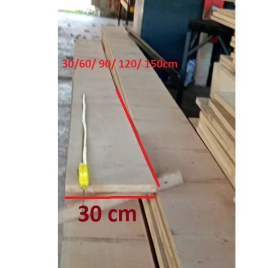 Jelutong wood/ kayu jelutong 1"x 12" (ketebalan 28mm x 30cm) x 30/60/90 ...
