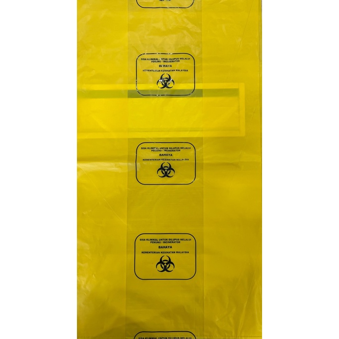 Yellow Bio-hazard Bag for Clinical Waste (Per Piece)/ Bag Plastic ...