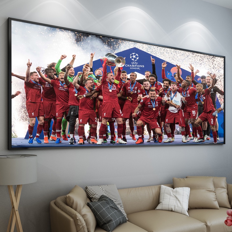 Liverpool Wall Painting Van Dijk Salah Mural Chelsea Pub Football ...