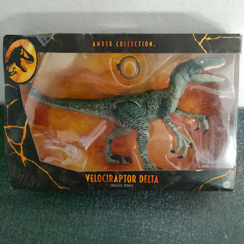 Jurassic World Amber Collection Velociraptor Delta | Shopee Malaysia