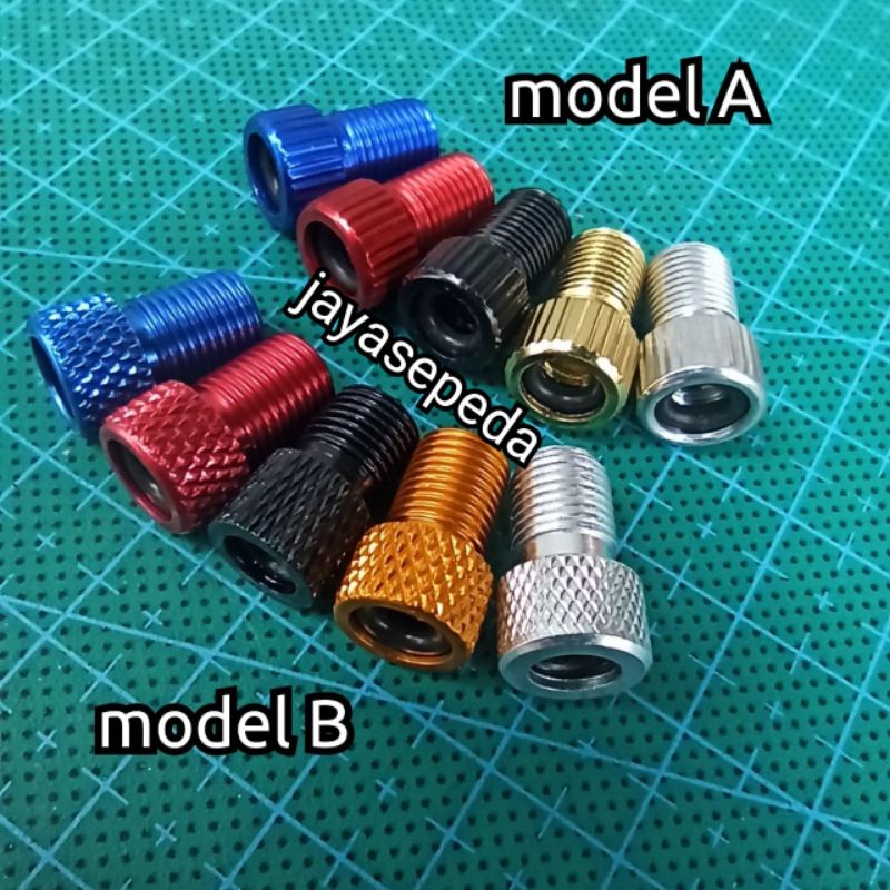 Presta valve adapter to schrader valve (regular valve / motorbike car ...