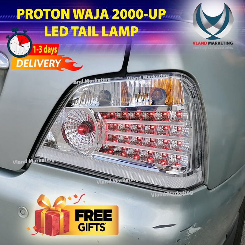 ALBINO CLEAR WHITE PUTIH Vland Lampu Belakang Waja Proton Waja LED Tail ...