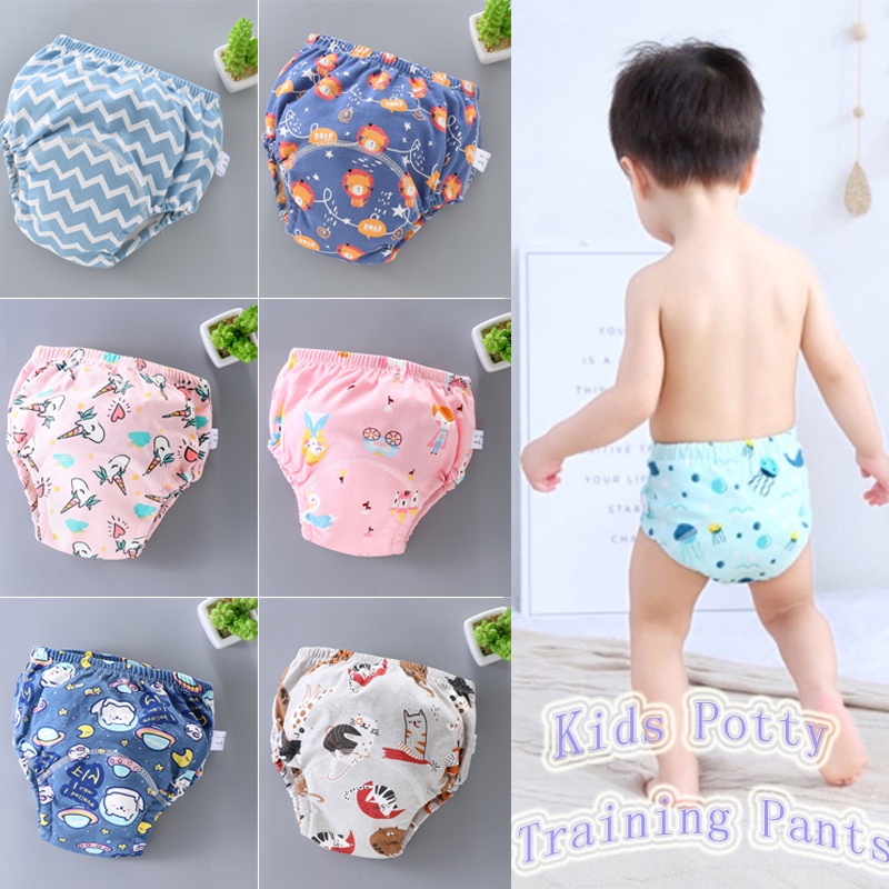 2022 New Baby Potty Training Pants 6 Layers Kids Cartoon Animals ...