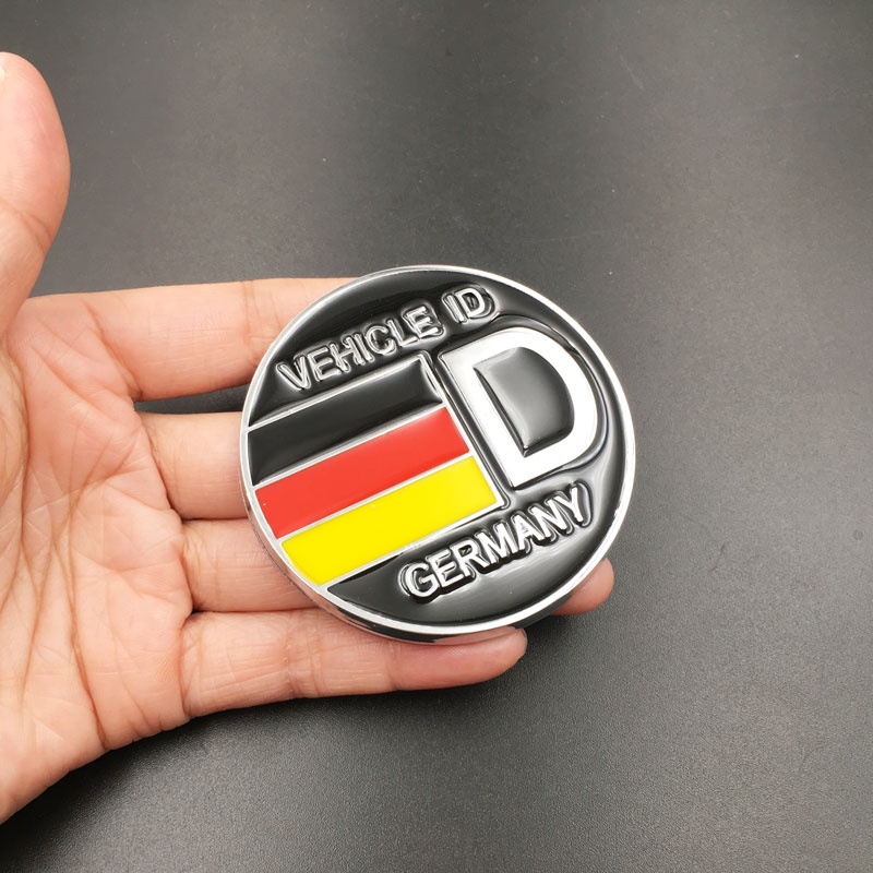 New Design 3D Metal Car Mudguard Trunk Door mark Sticker Germany ...