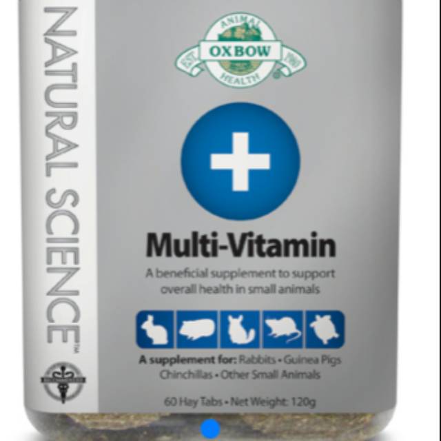 Oxbow Natural Science Multi-Vitamin Support 60 's Tabs (120 Grams ...