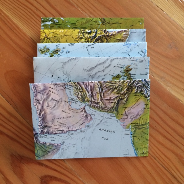 Handmade world map envelopes | Shopee Malaysia