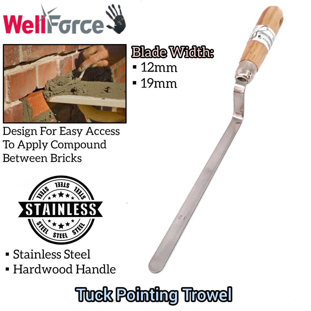 Wellforce Tuck Pointing Trowel For Plastering Bricks For Wall Cement ...