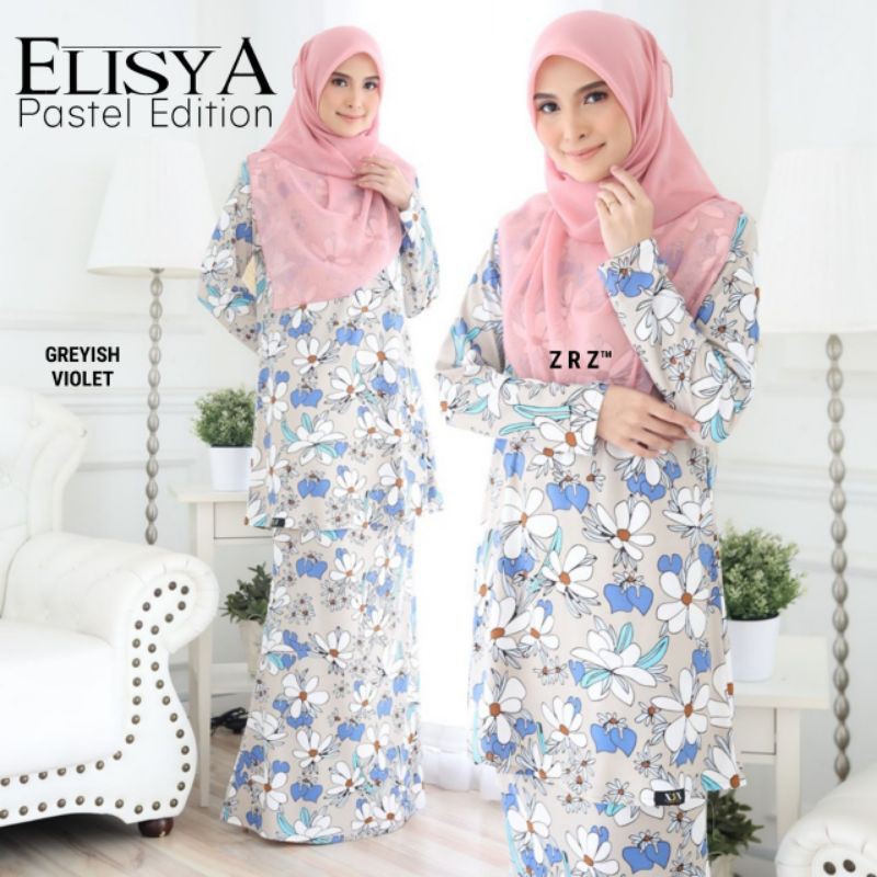 BAJU KURUNG TRAVEL TANPA GOSOK WARNA ELISYA PASTEL EDITION | Shopee Malaysia