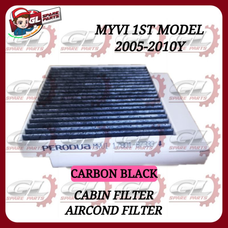 CABIN FILTER (CARBON) PERODUA MYVI OLD MODEL 2005-2010 AIRCOND FILTER ...
