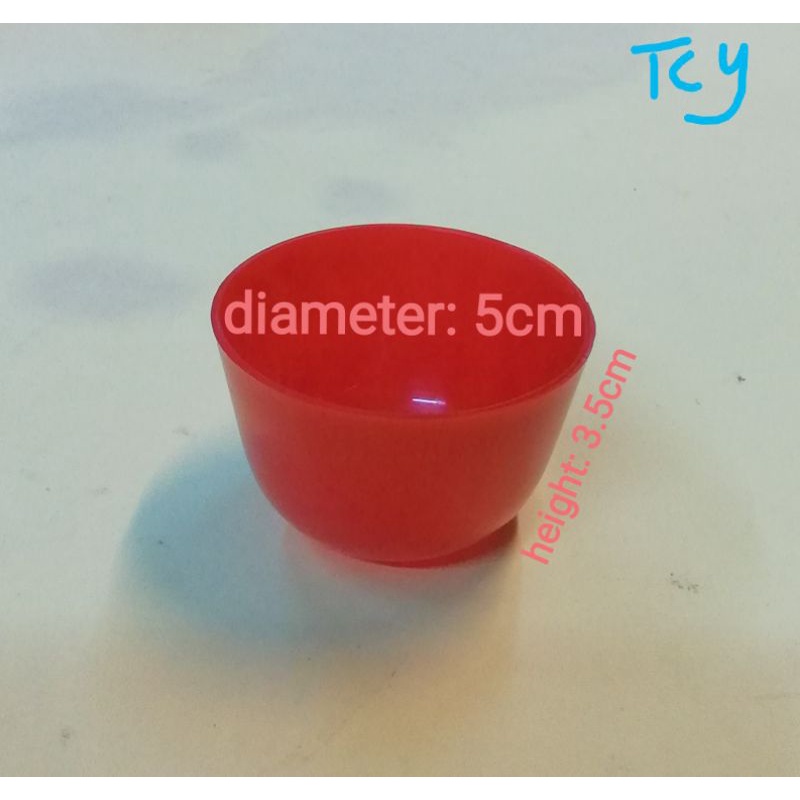 PLASTIC RED CUP /KUIH APAM LOMPANG NONA MANIS RED CUP MOULD / CAWAN ...