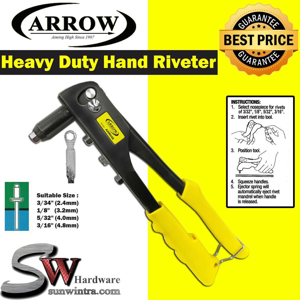 Arrow Heavy Duty Hand Riveter (Made in Taiwan) #AHR646 | Shopee Malaysia