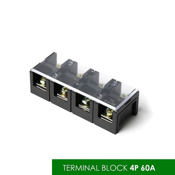 TB-6004 TC-604 TBC-6004 60A 4poles terminal block solid type terminal block | Shopee Malaysia