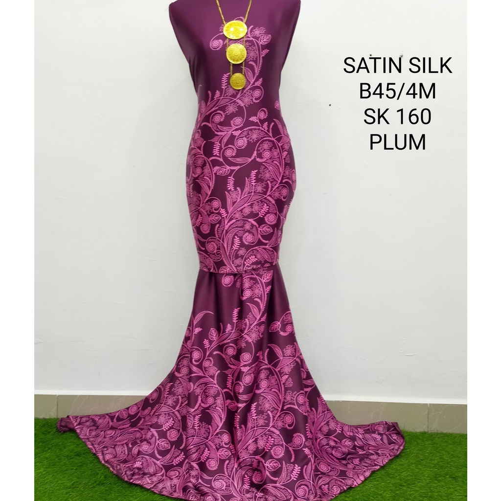 KAIN SATIN SILK(4 meter) | Shopee Malaysia