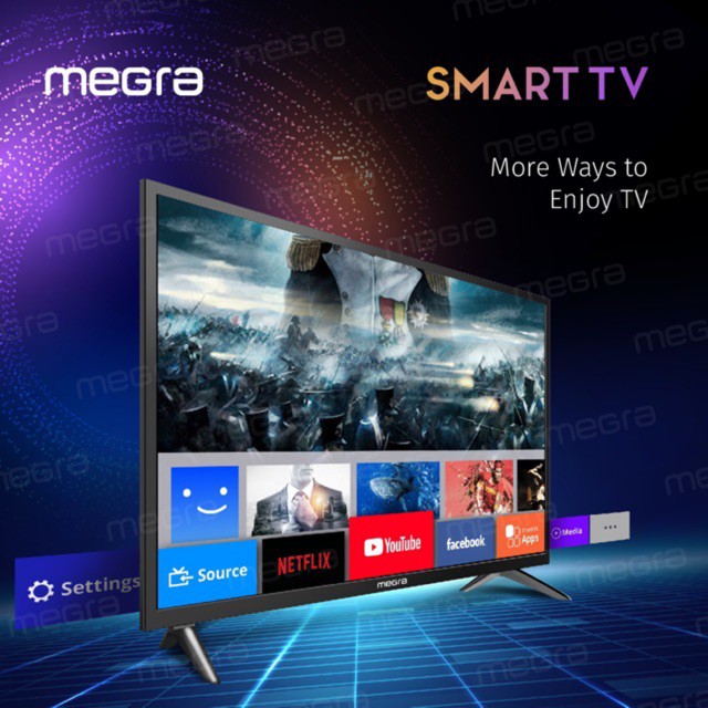 smart tv 40 android box tv 32 inch MEGRA 32” SMART TV/LED TV WITH ...
