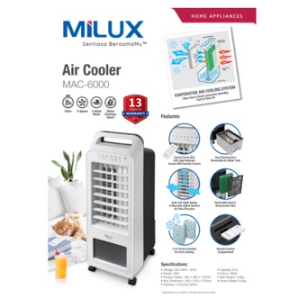 Milux Air Cooler (MAC-6000) | Shopee Malaysia