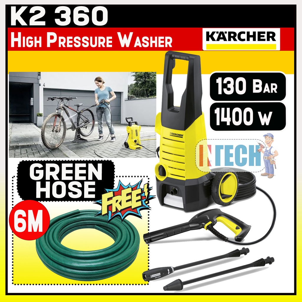 KARCHER K2.360 HIGH PRESSURE WASHER 120BAR | Shopee Malaysia